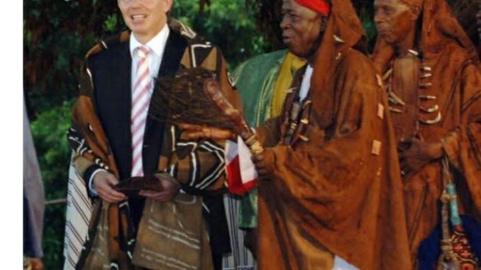 👑🇸🇱 Tony Blair Honoured as an Honorary Paramount Chief in Mahera ...